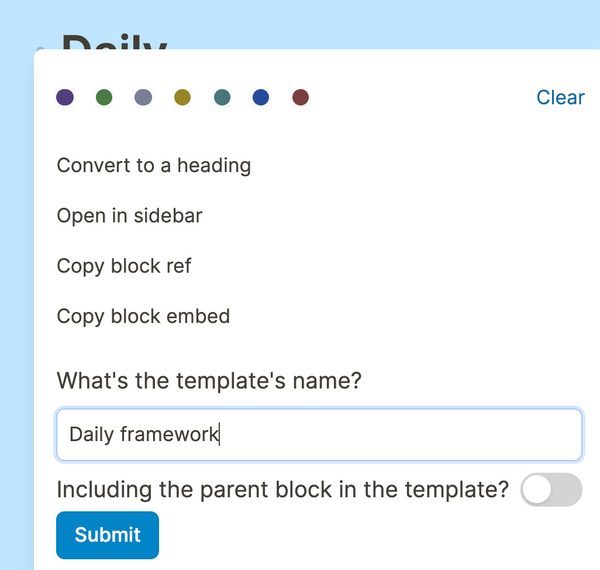 How to Set Up an Automated Daily Template in Logseq